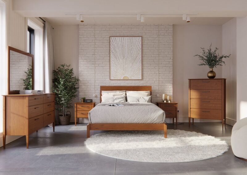 Nicole Open Nightstand - Contemporary Craftsman Furniture - Buy Online