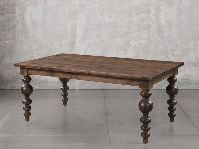 Isabelle Turned Leg Table - Contemporary Craftsman Furniture - Buy Online