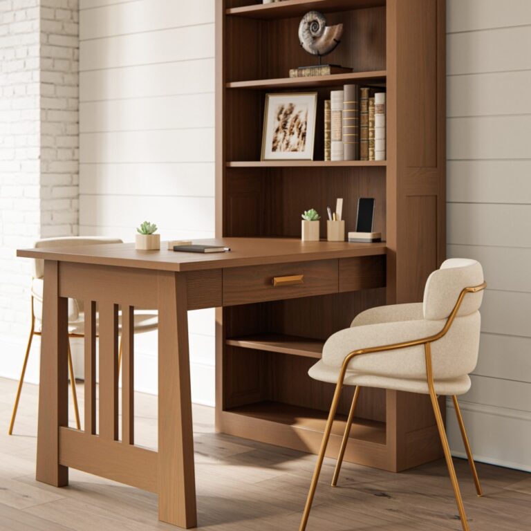 Lyndon Bookcase Desk - CCF