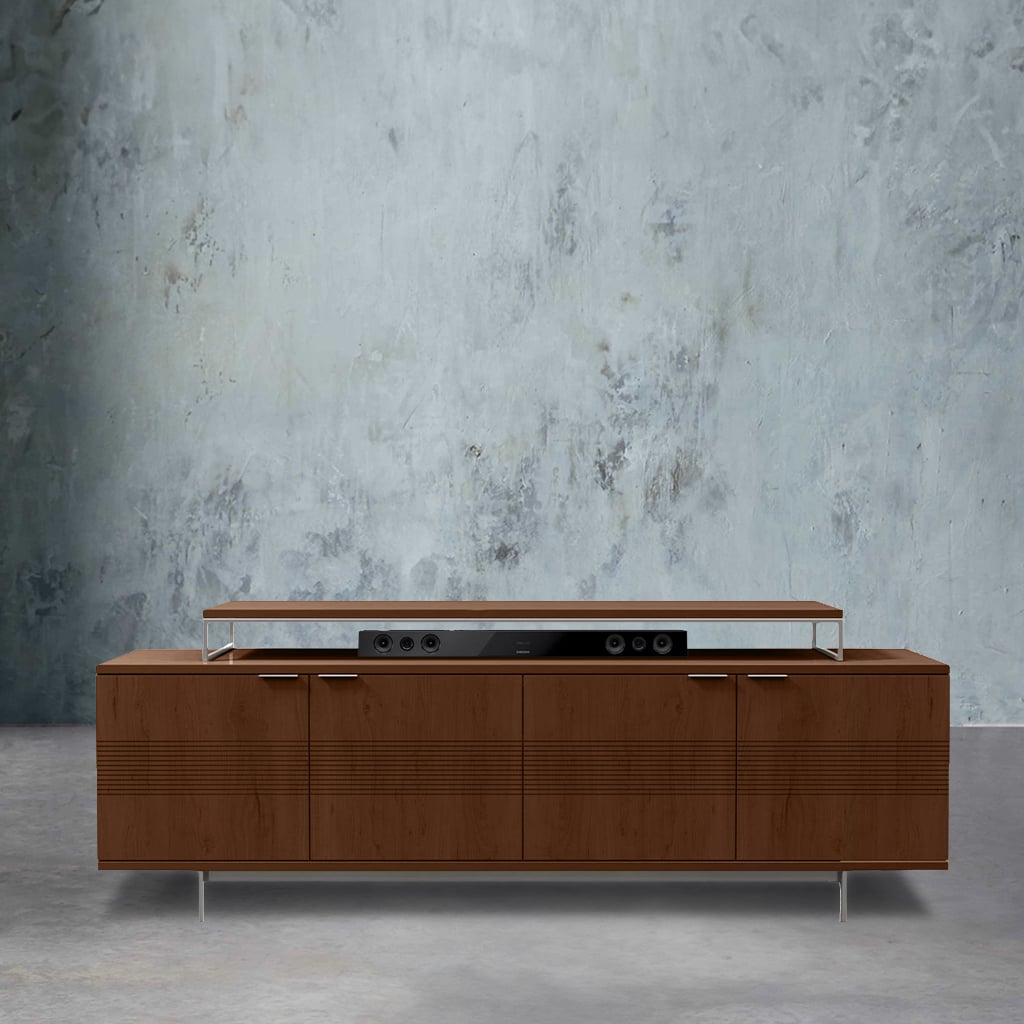 Temperance TV Stand - solid wood tv stand with soundbar compartment - CCF